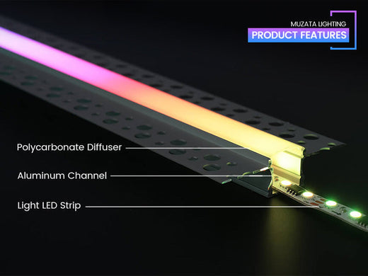 The Complete Guide to Aluminum Channels for Light LED Strips – Muzata ...