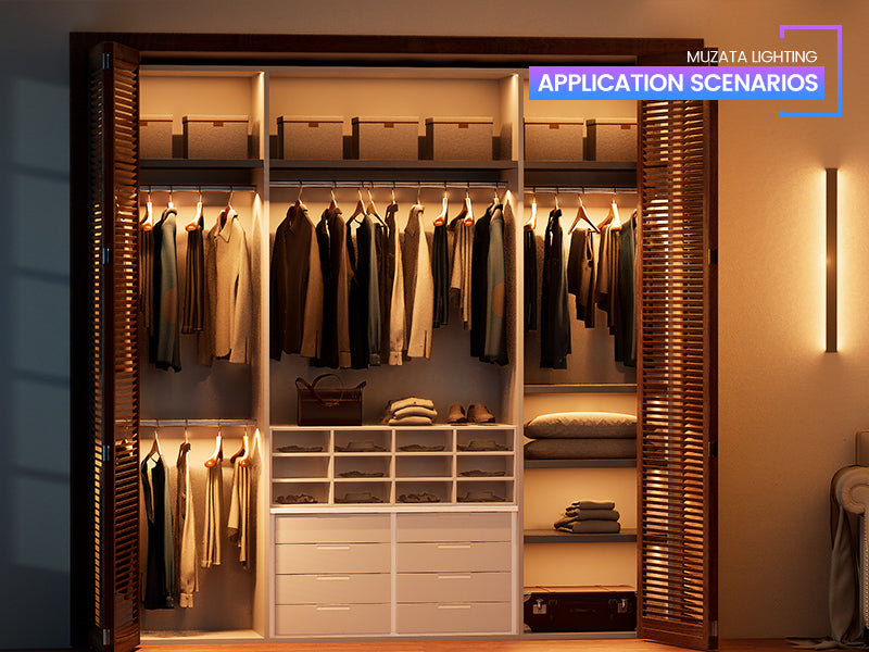 Never Rummage in the Dark Again - LED Illuminated Closet Rods - Muzata ...