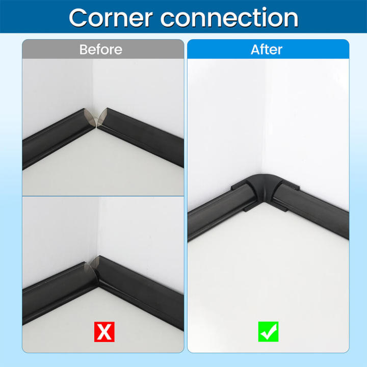 Muzata 8 Pack LED Channel Corner Connector Kit L-Shape for V1SW LC08 ...