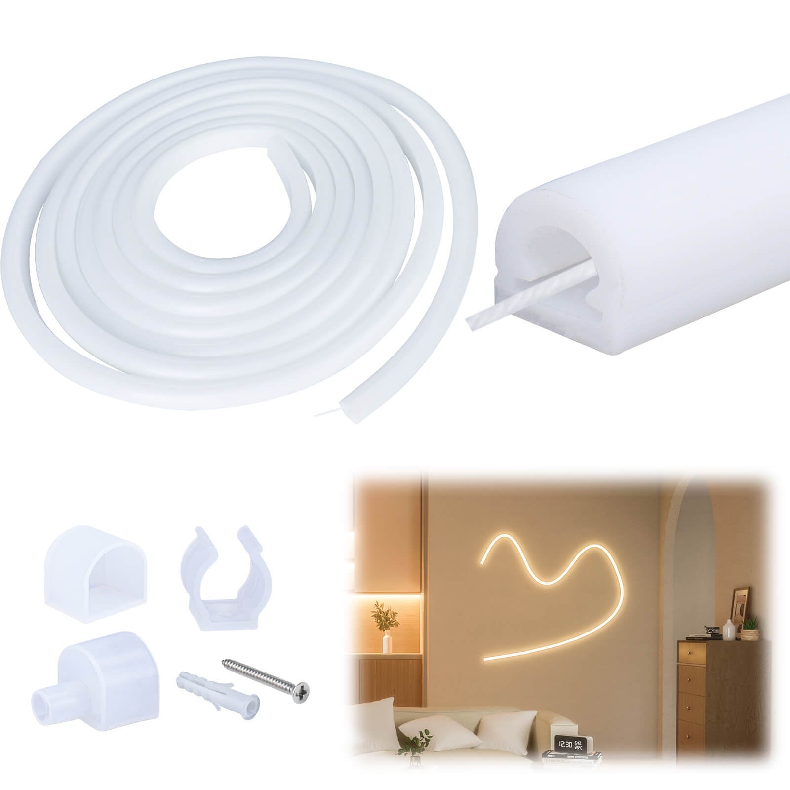 Muzata 16.5Ft Silicone LED Channel System USC2 – Muzata LED Channel and ...