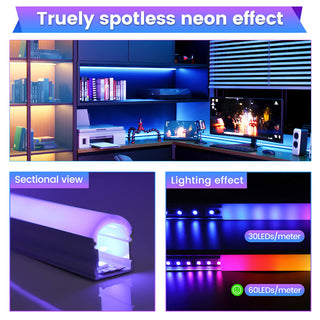 Aluminum U Channel for LED Lighting - Muzata LED – Muzata LED Channel ...