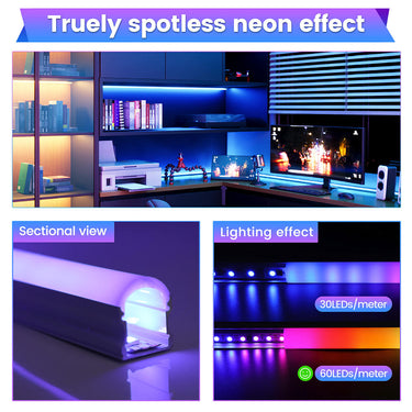 Aluminum U Channel for LED Lighting - Muzata LED – Muzata LED Channel ...