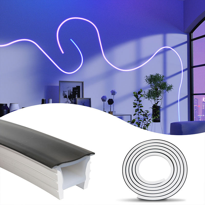 16.5ft/5Meter Recessed Linear Lighting Silicone LED Channel - Muzata ...