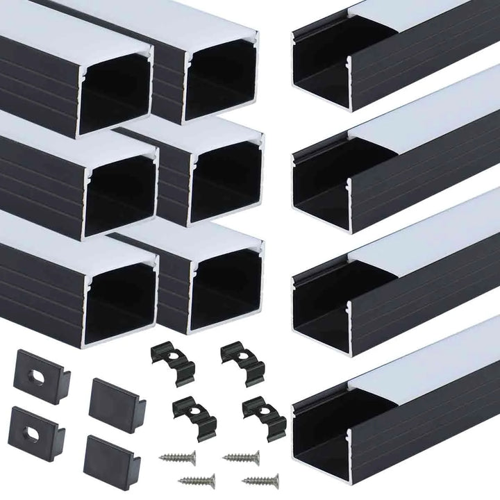 Aluminum U Channel for LED Lighting - Muzata LED – Muzata LED Channel ...